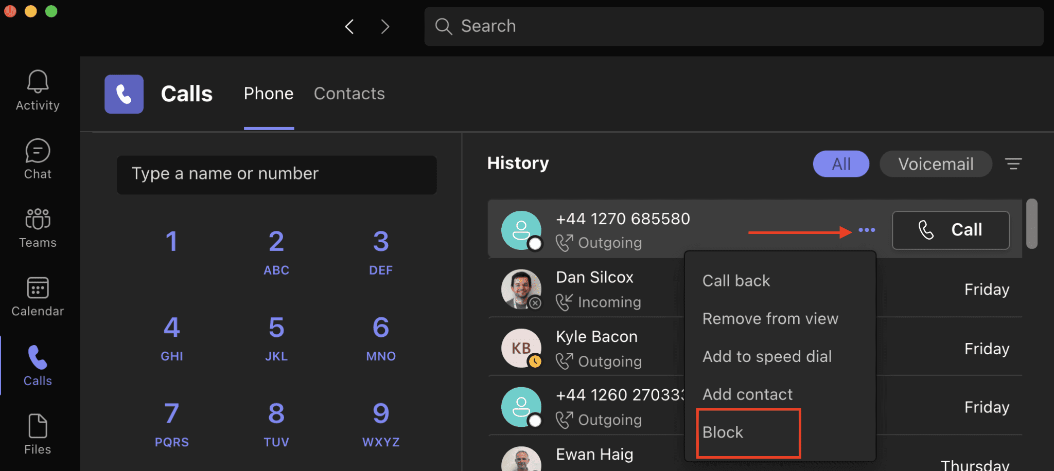 How To Block Calls In Microsoft Teams